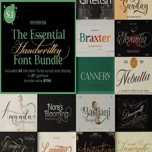 The Essential Font Bundle - MasterBundles