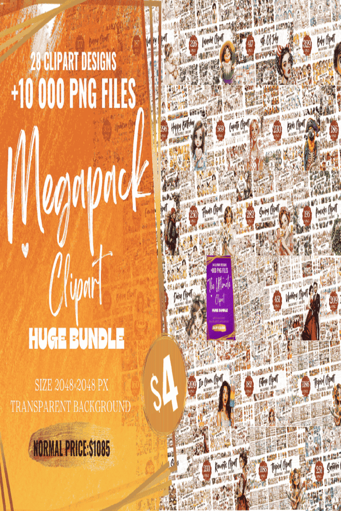The Megapack Clipart Huge Bundle - MasterBundles
