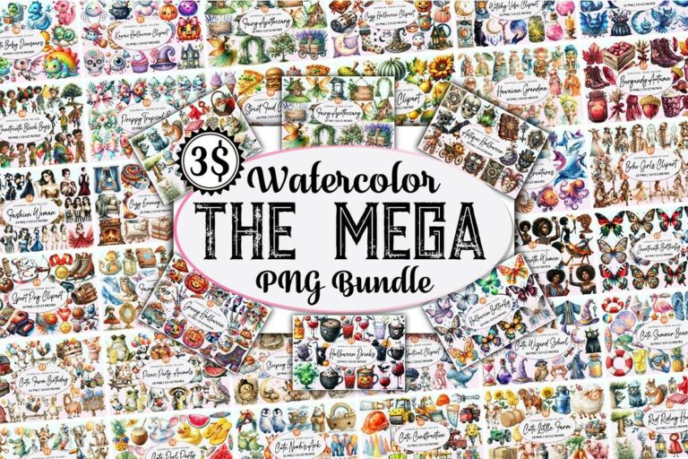 The Mega Sublimation Clipart Bundle - MasterBundles