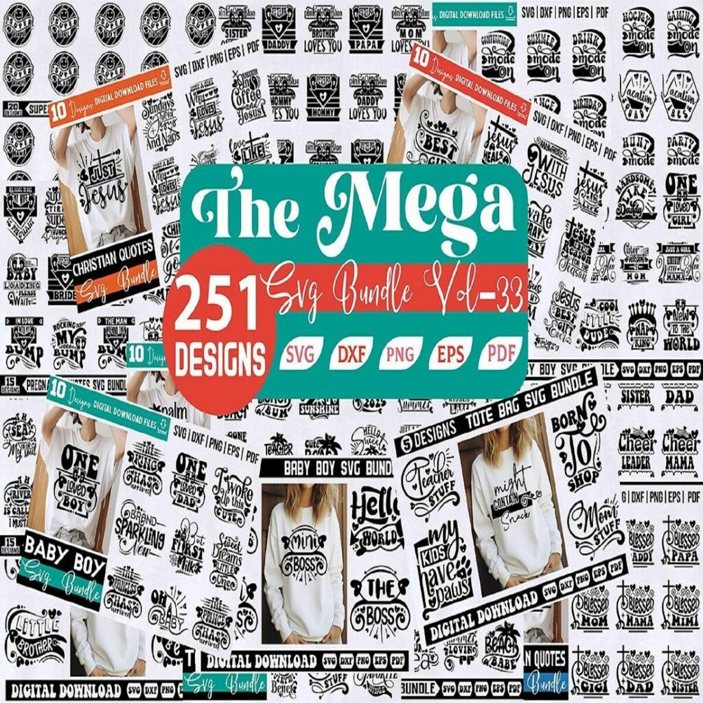 The Mega SVG Bundle Vol-33 - MasterBundles