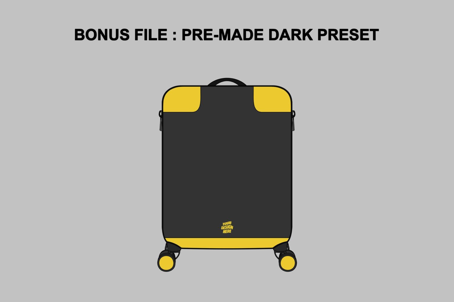 Travel Case Vector Mockup - MasterBundles