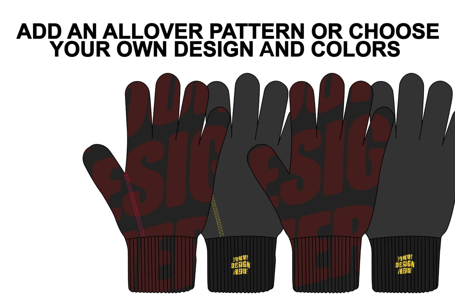 Wool Gloves Flat Vector Mockup – MasterBundles