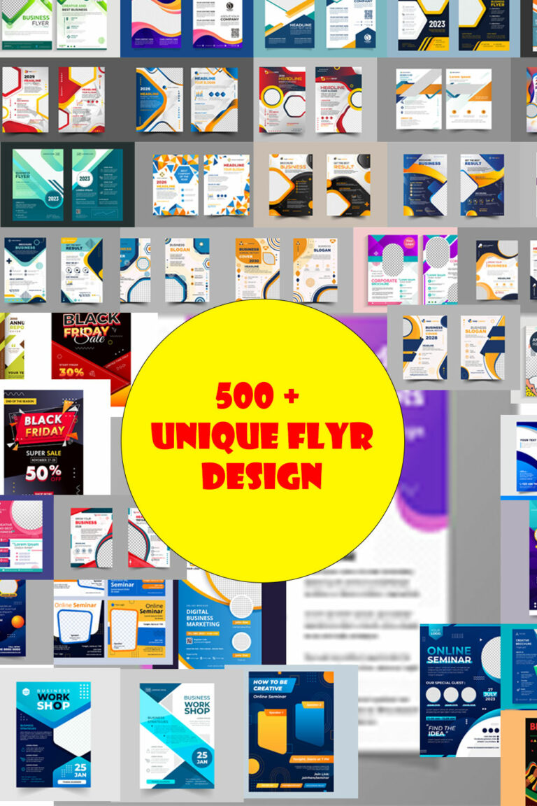 500 + UNIQUE FLYER DESIGN - MasterBundles