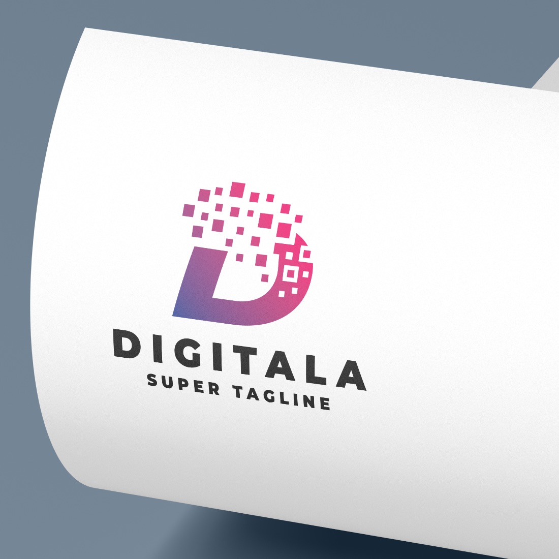 Pixelated D Letter Logo - MasterBundles