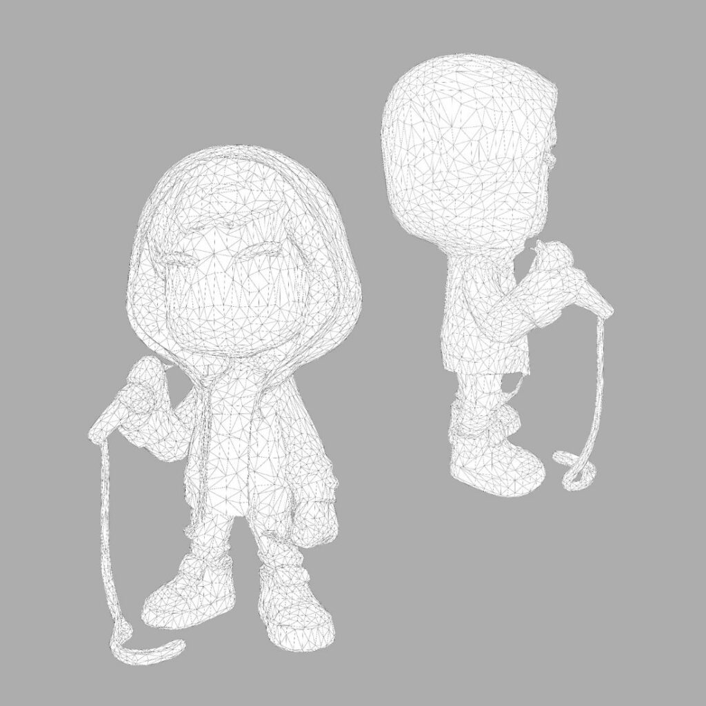 3D Cartoony Rapper Model Cute Stylized Character 3D Print - MasterBundles