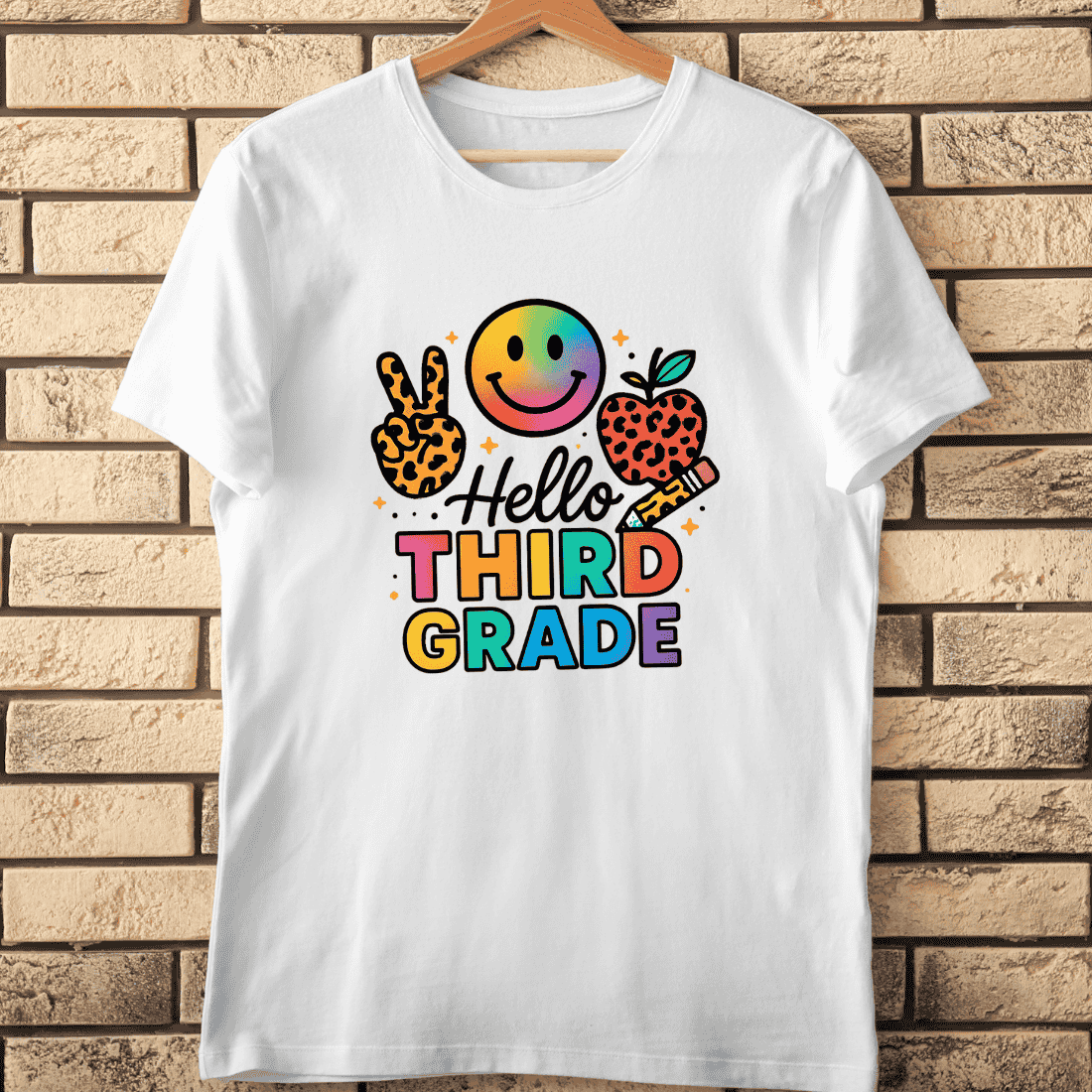 Hello Third Grade PNG T-Shirt Design - MasterBundles