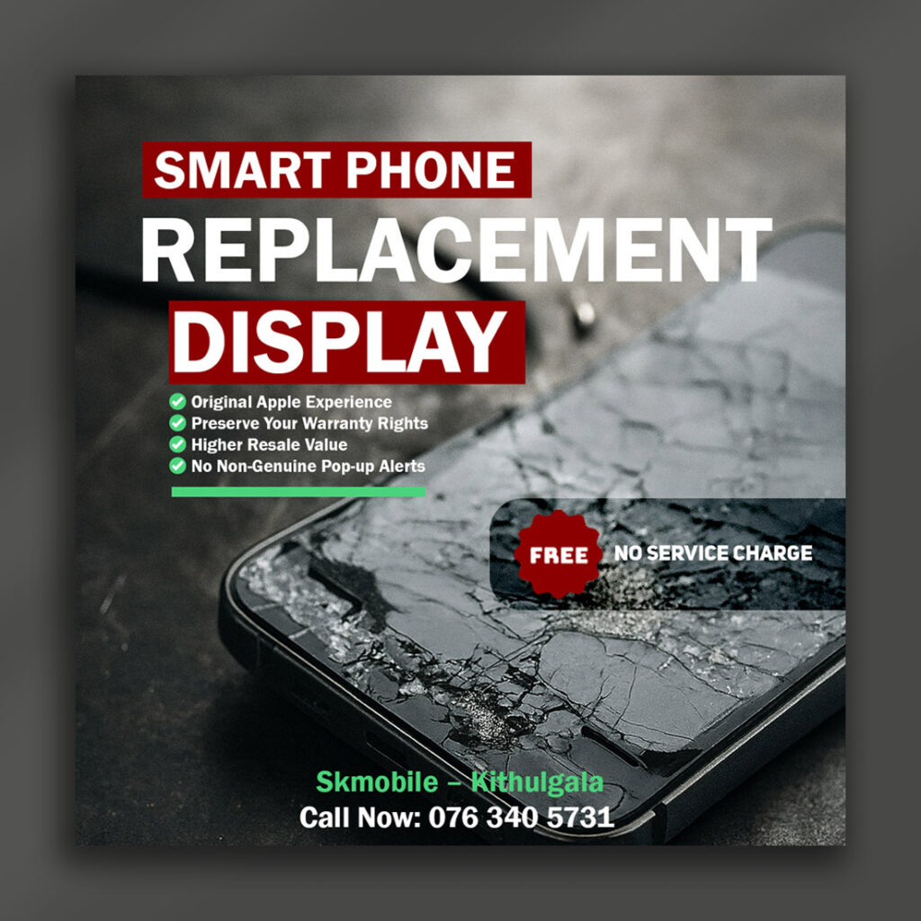 Smartphone Display Replacement Service Social Media Ad PSD Template ...