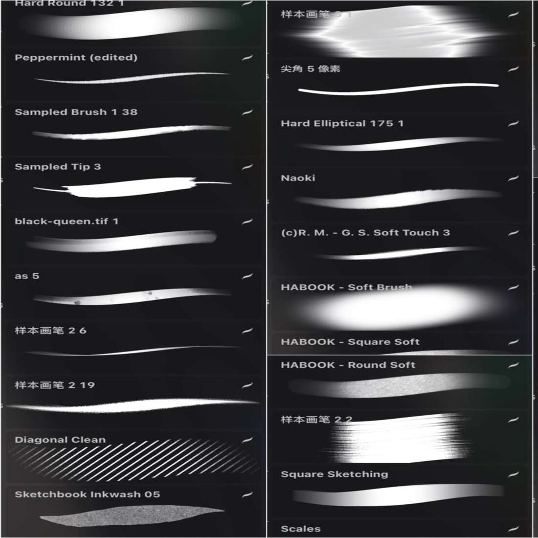 Brush Set – Texture, Shape, Line, Render & Sketch Brushes for Procreate ...