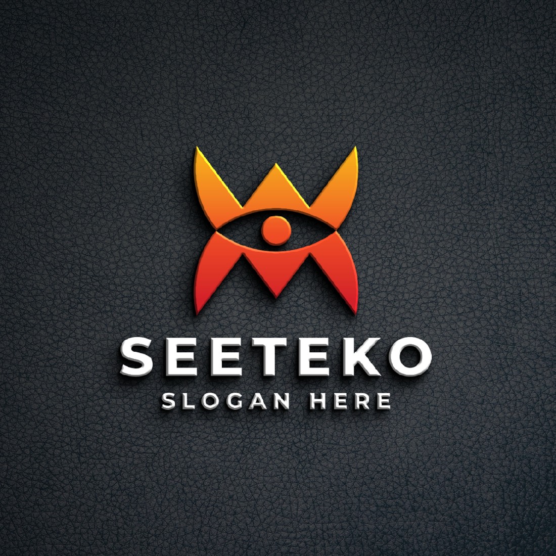 Modern Abstract Eye Logo - Tech & Vision Design - MasterBundles