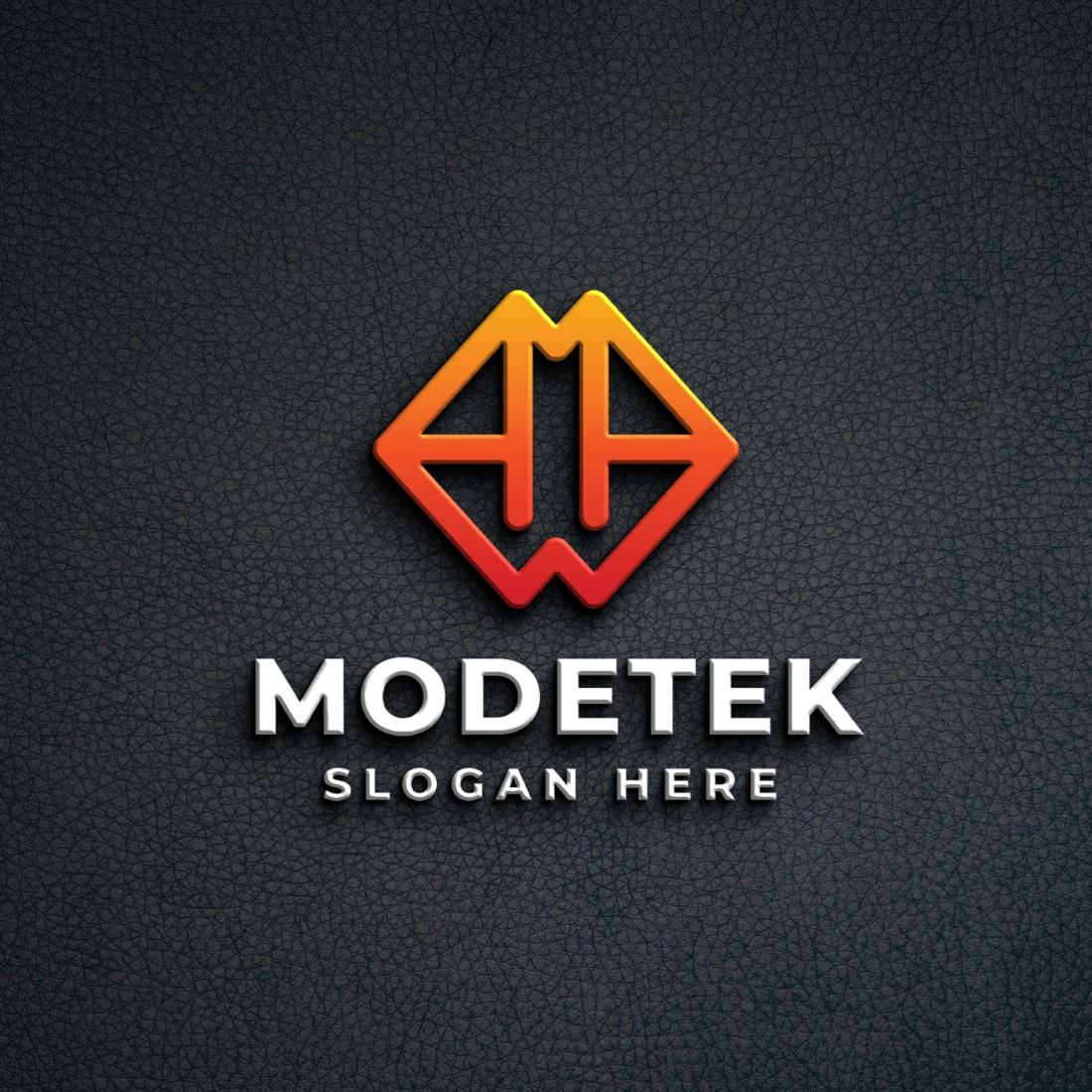 Modern Letter M Tech Logo - MasterBundles
