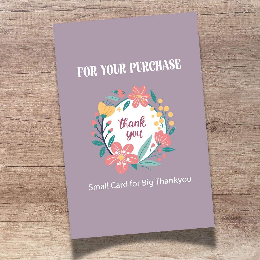 Thank You Card Design | Business Customer Appreciation Card | EPS ...