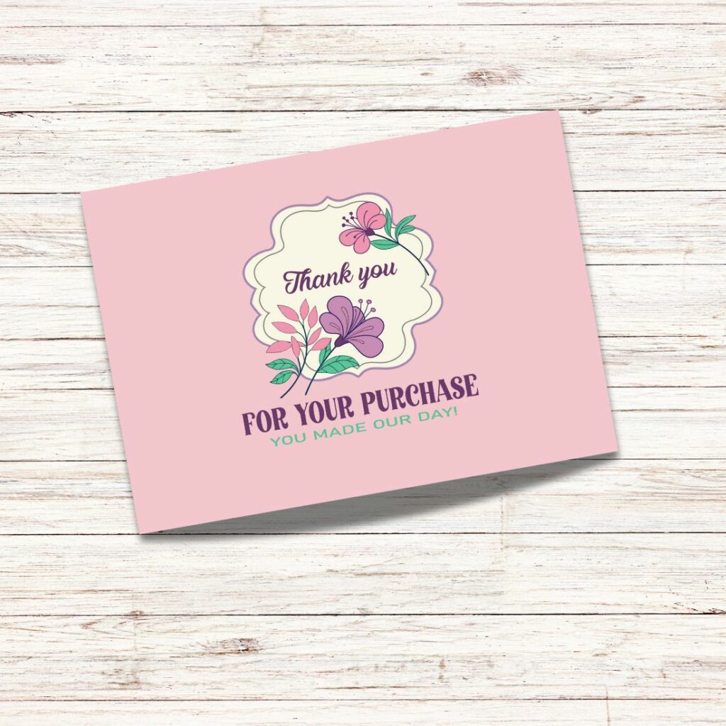 Thank You Card Design | Business Customer Appreciation Card | EPS ...