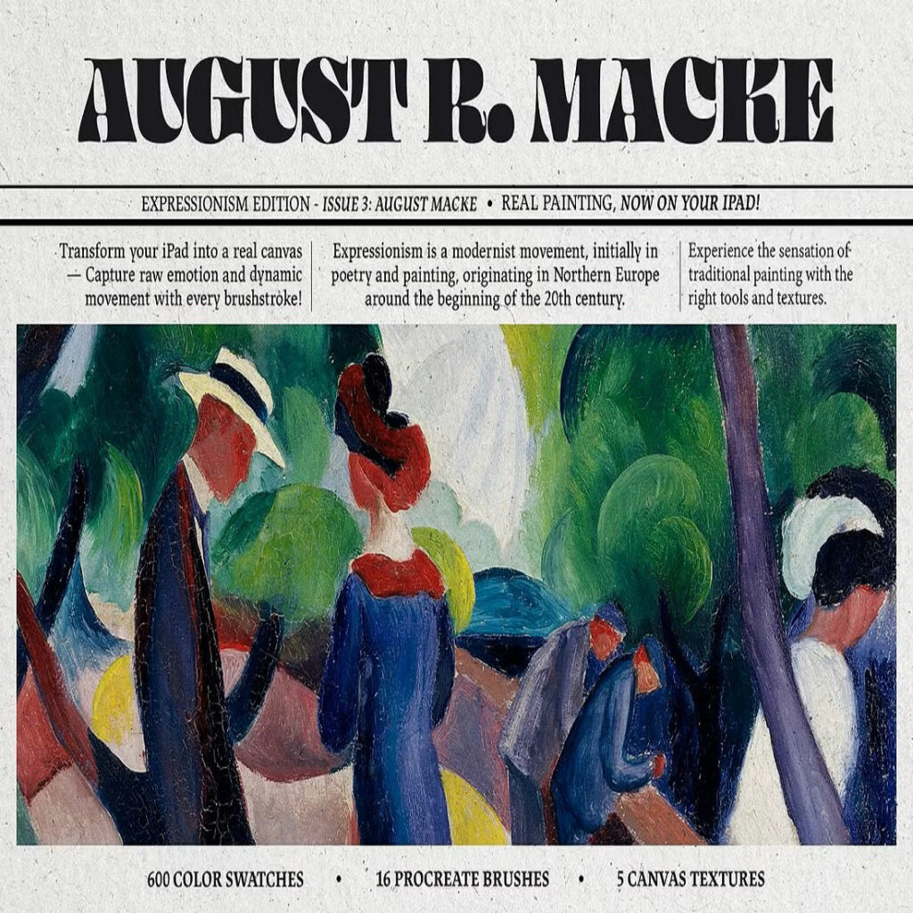 August Macke Procreate Kit - MasterBundles