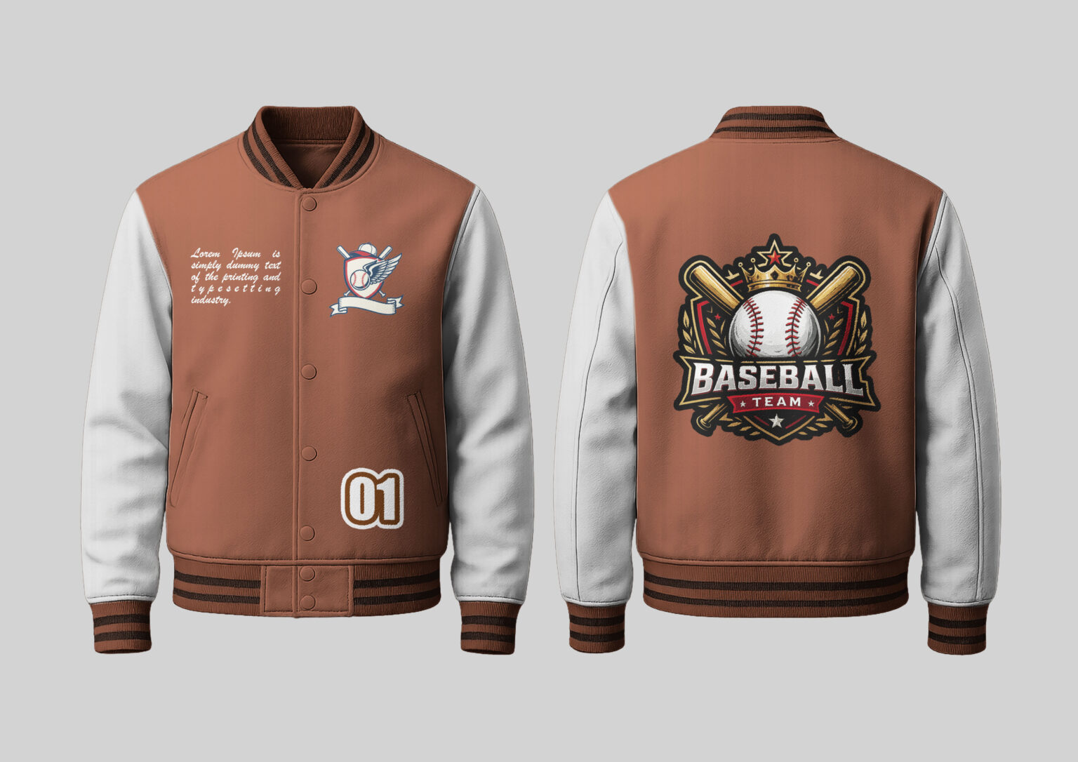 Baseball Jacket Mockup – Editable Design & Color - MasterBundles