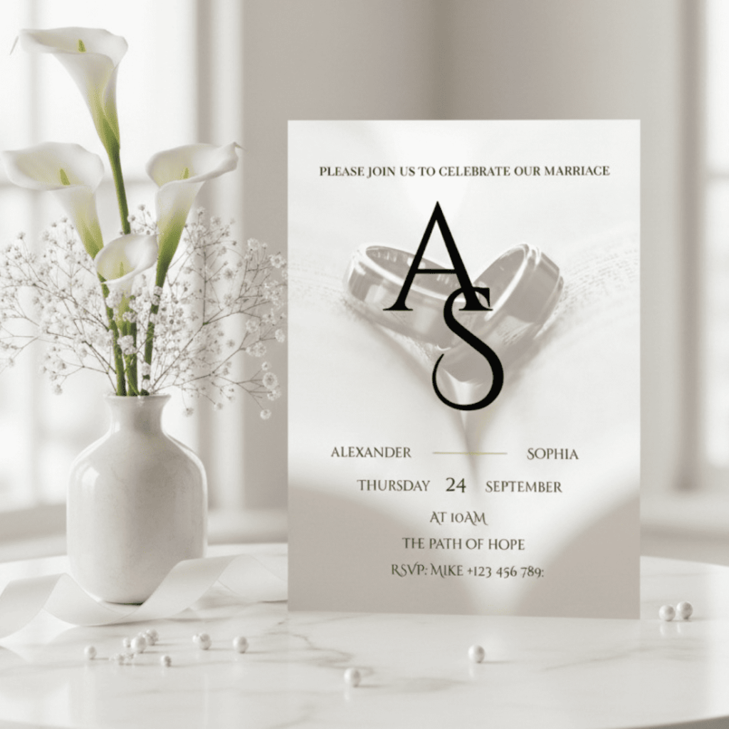 Modern Wedding Invitation Template Alexander & Sophia Figma Editable ...