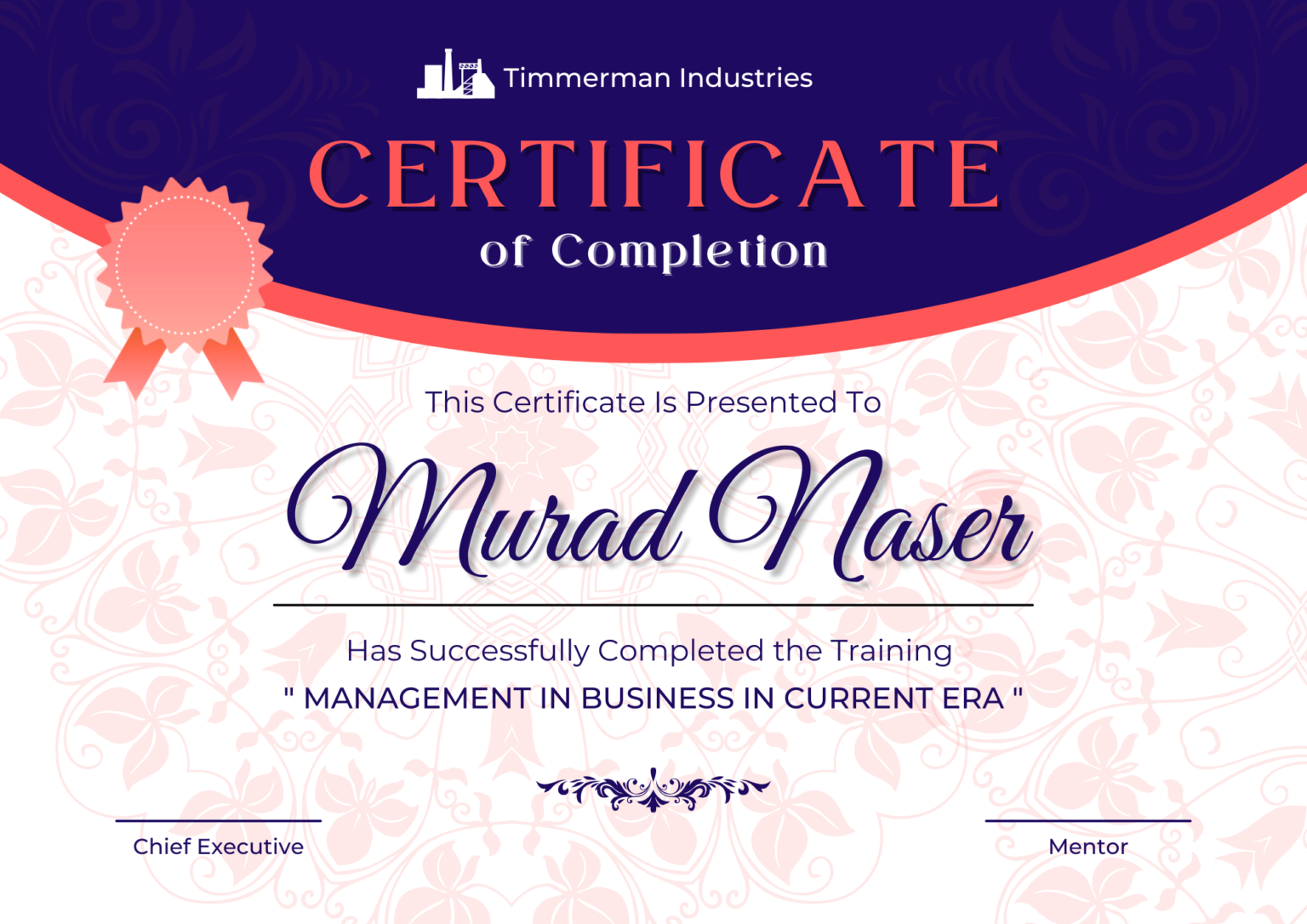 Certificate of Successful Completion - MasterBundles