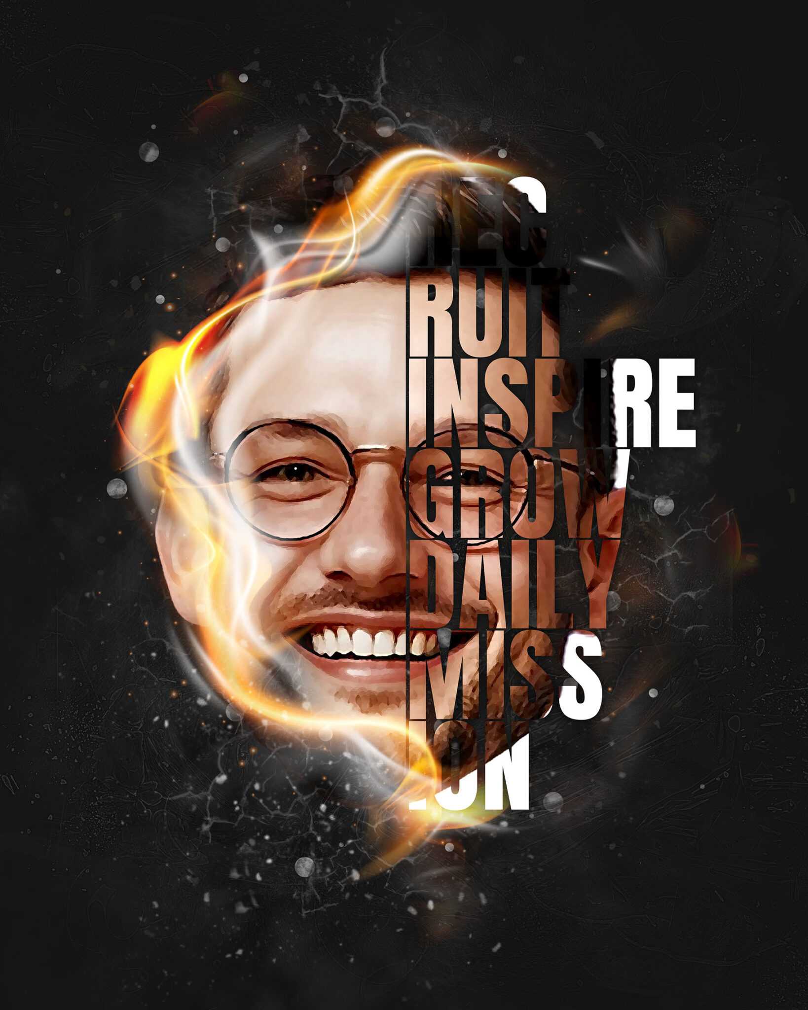 Portrait Fire Text Photo Effect - MasterBundles