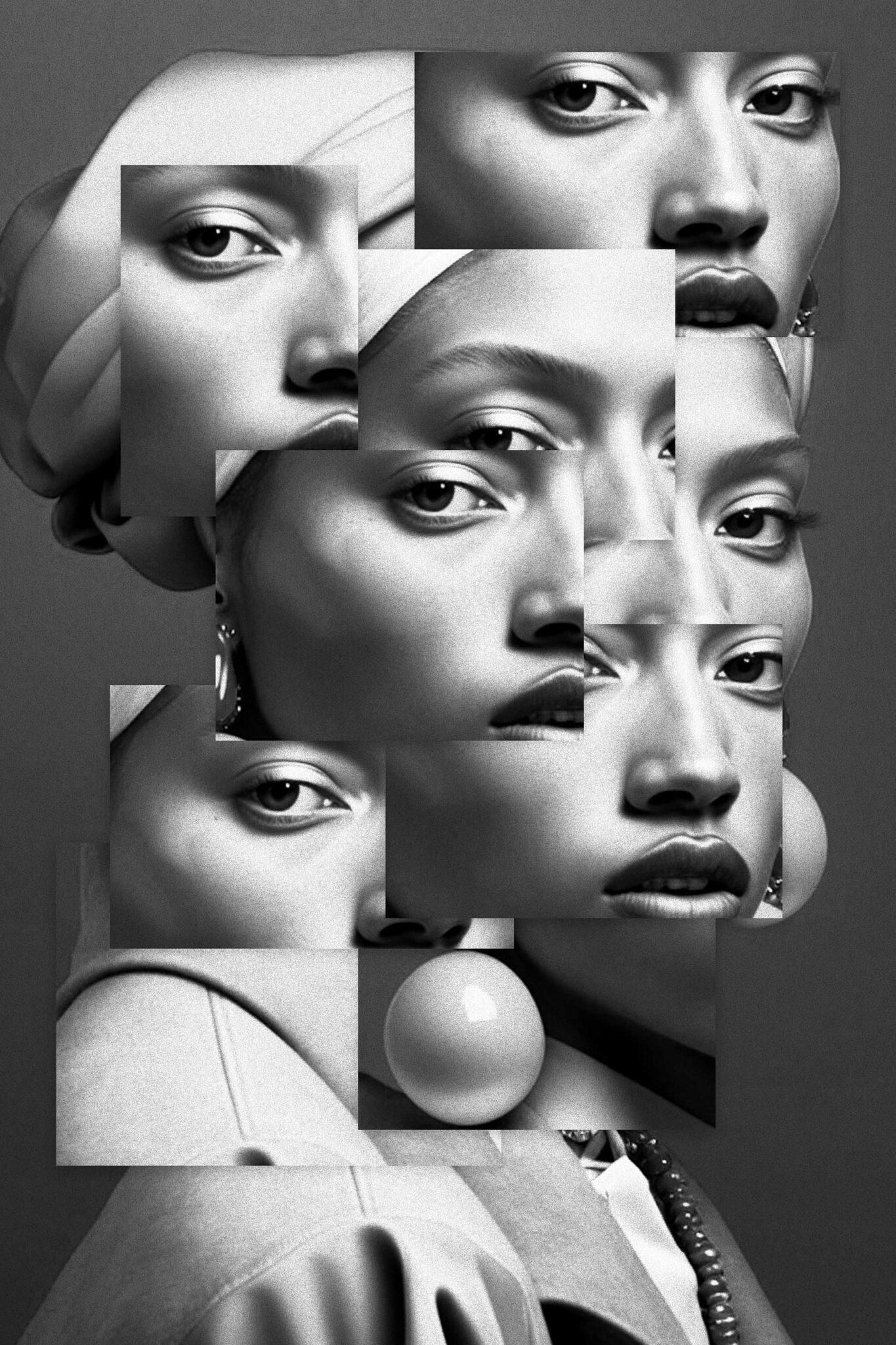 Portrait Fragmented Shapes Photo - MasterBundles