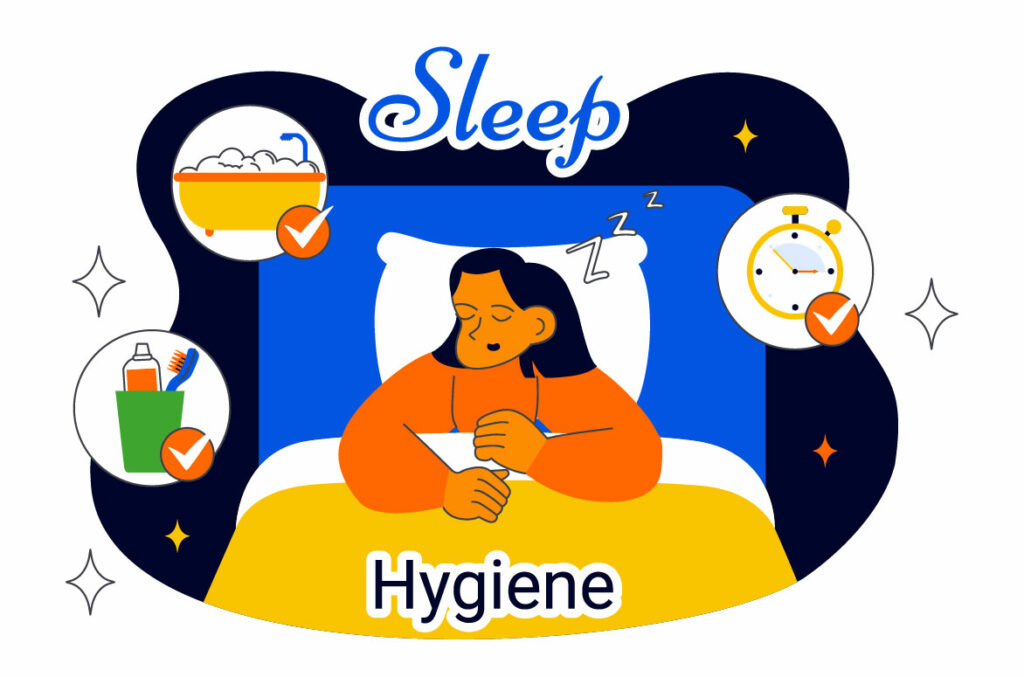 10 Sleep Hygiene Illustration - MasterBundles