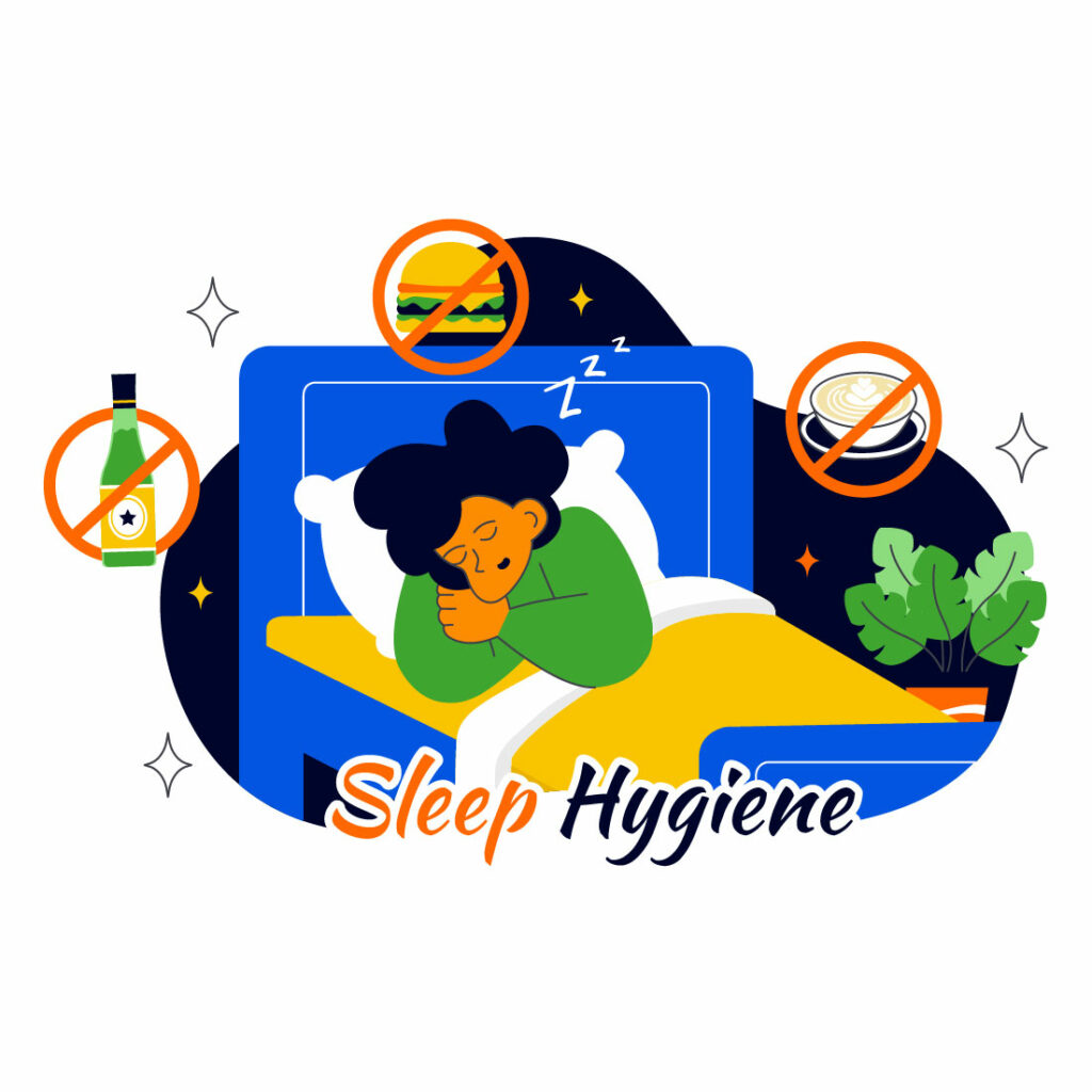 10 Sleep Hygiene Illustration - MasterBundles