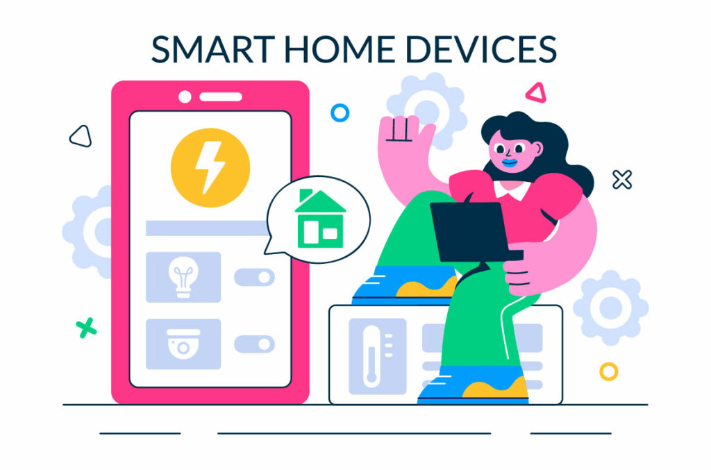 10 Smart Home Devices Illustration - MasterBundles