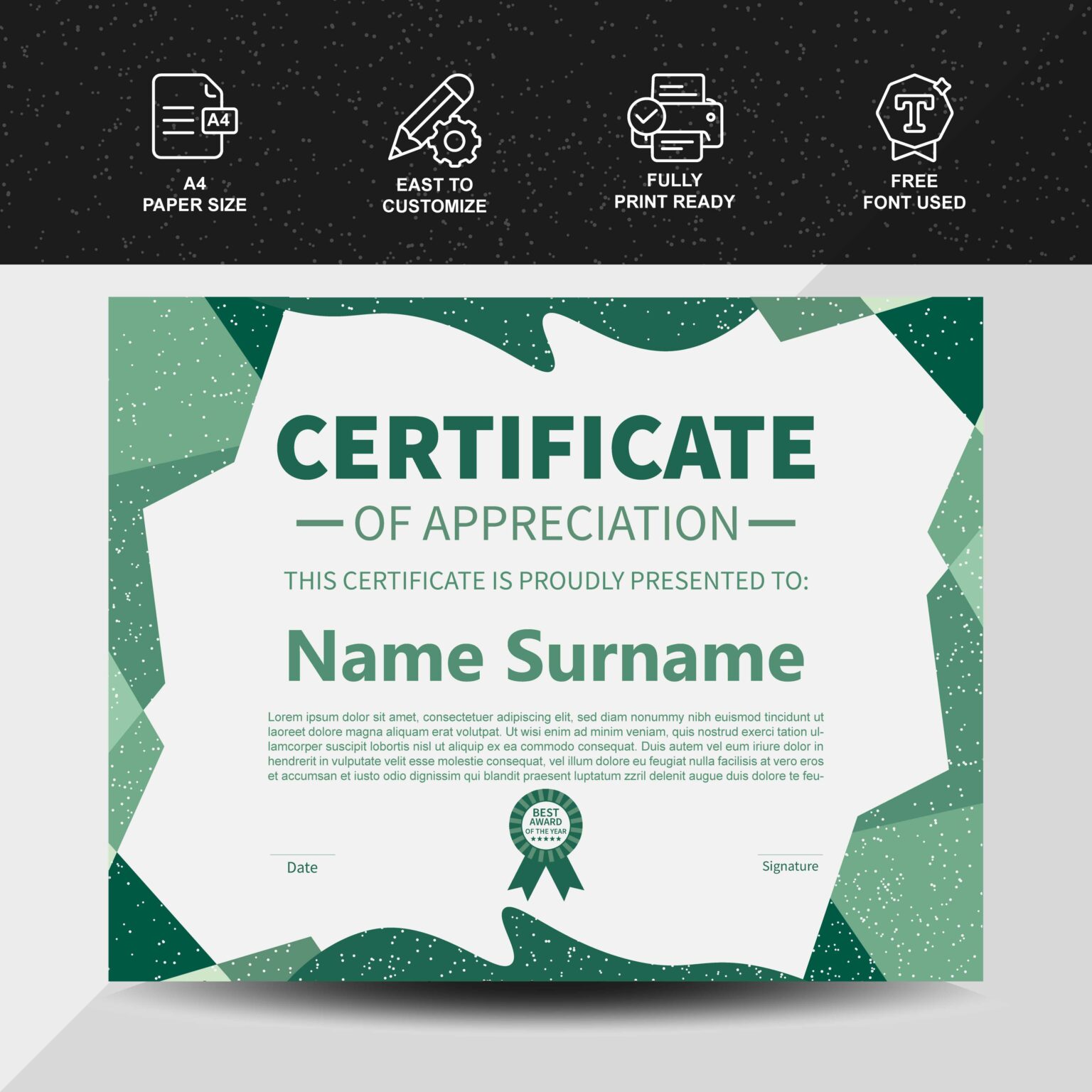 Professional Growth Certificate - MasterBundles