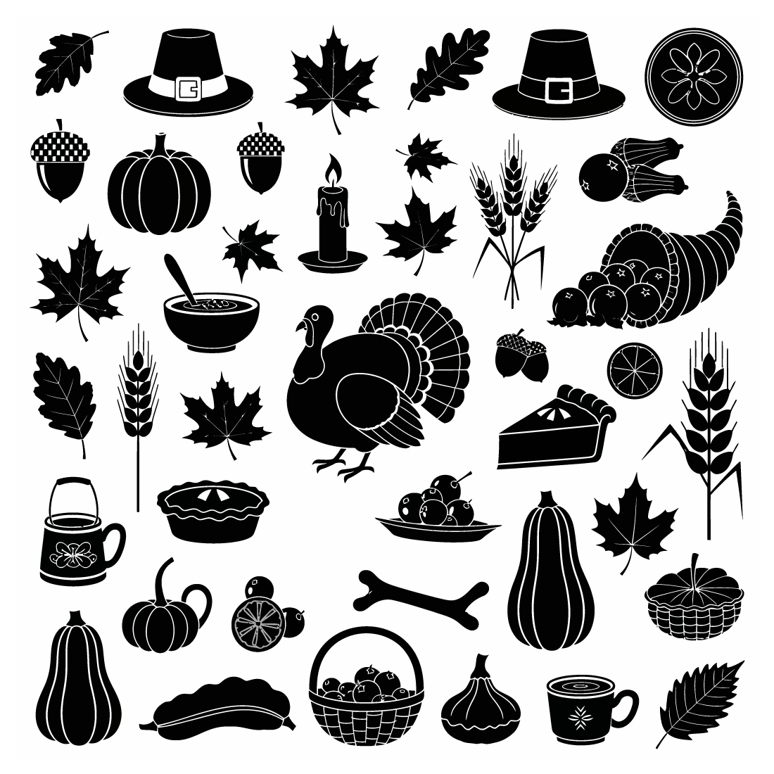 Watercolor Clip Art - Thanksgiving – MasterBundles