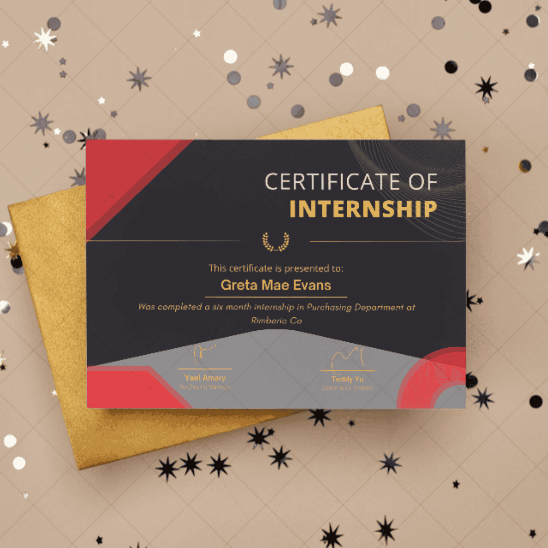 Internship Completion & Recognition Certificate - MasterBundles
