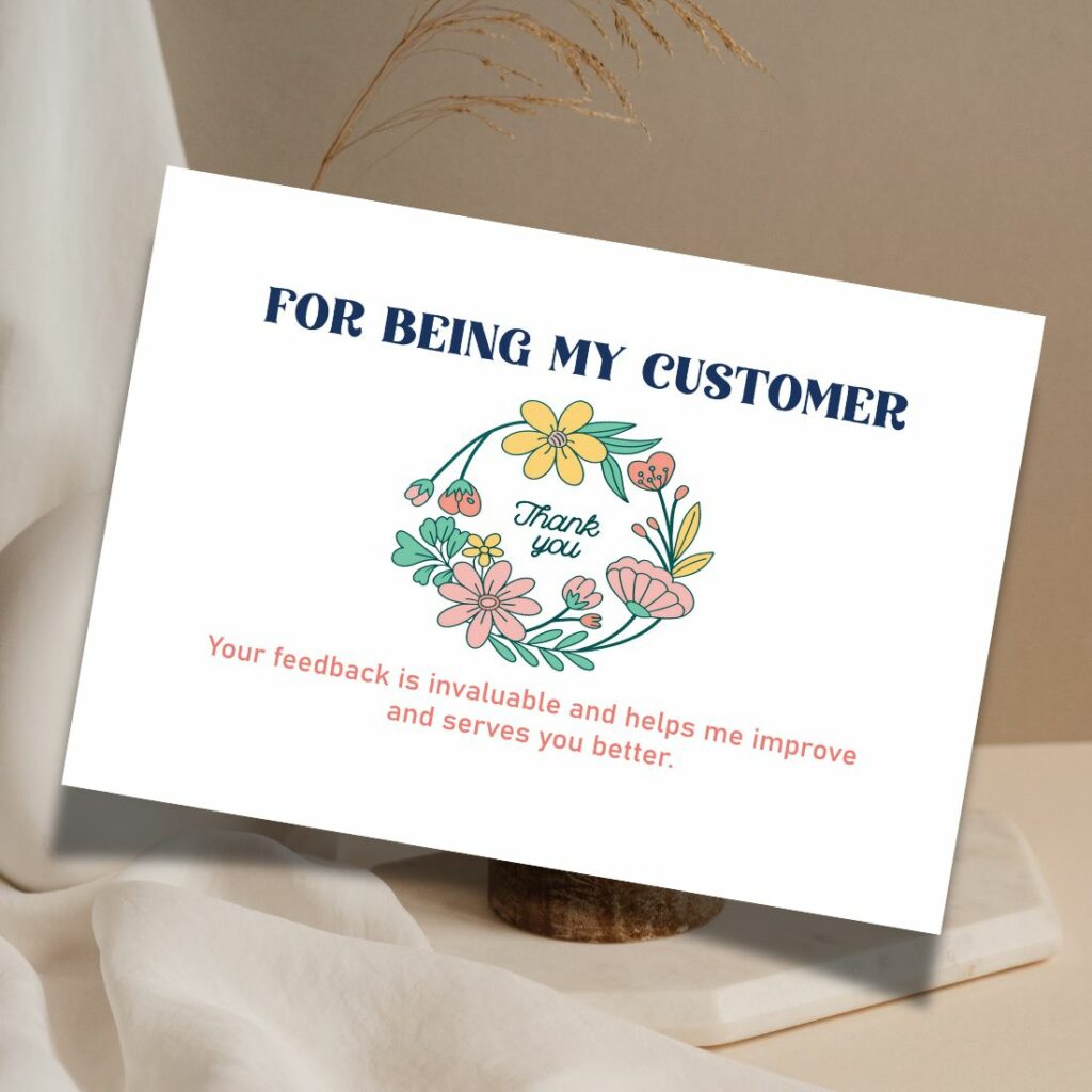 Thank You Card Design | Business Customer Appreciation Card | EPS ...
