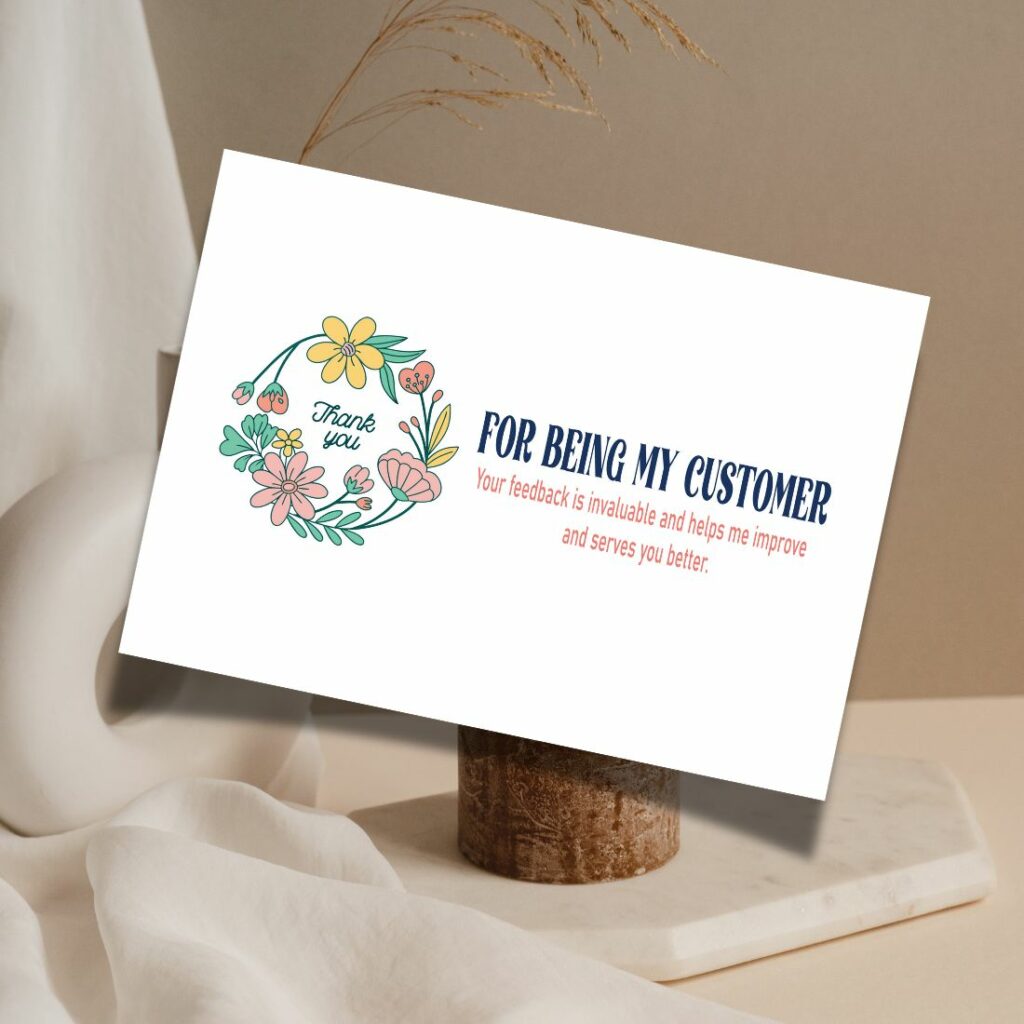 Thank You Card Design | Business Customer Appreciation Card | EPS ...