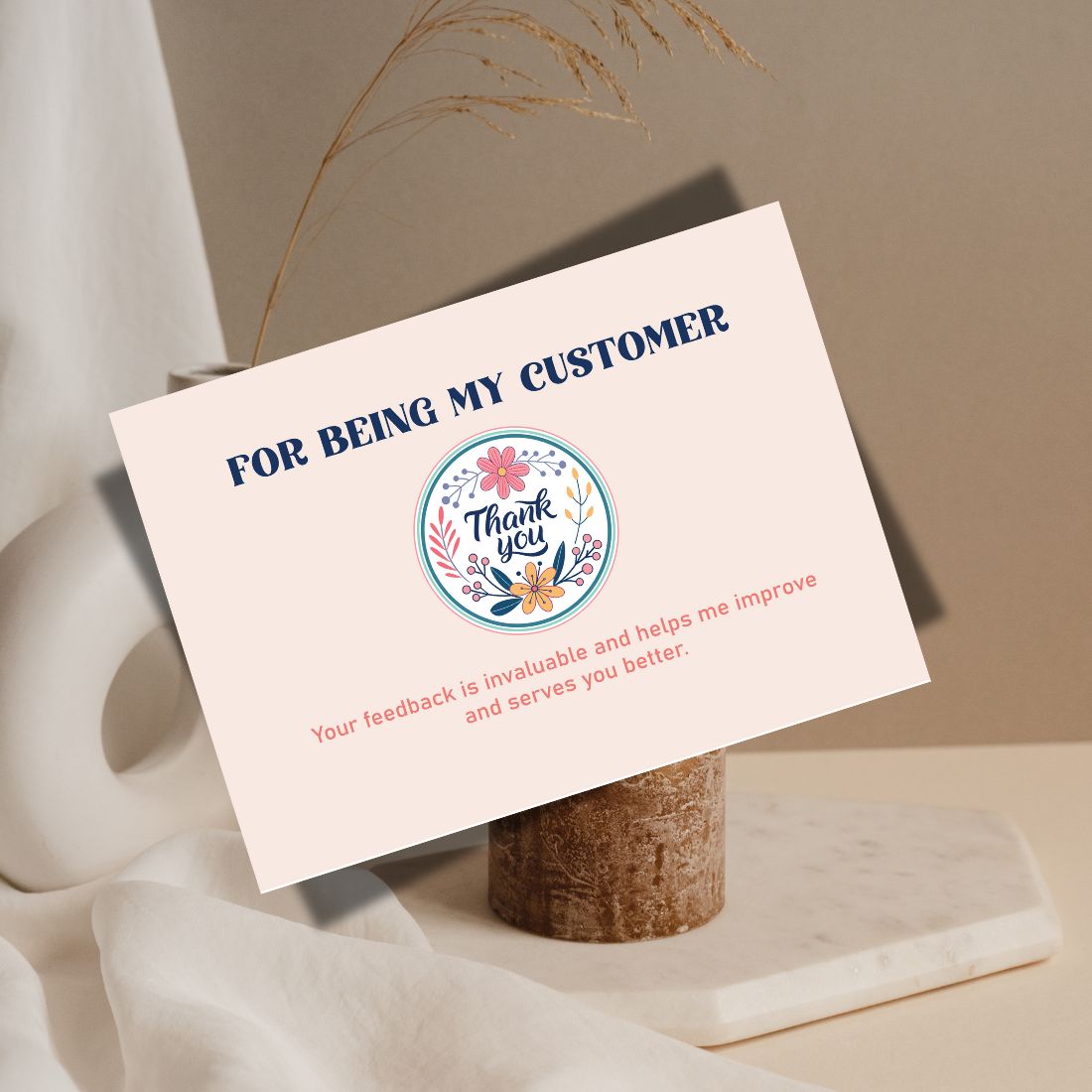 Thank You Card Design | Business Customer Appreciation Card | EPS ...
