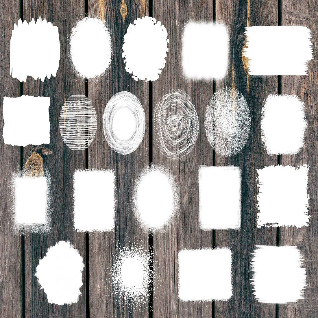 White Bleach Effect Backgrounds Sublimation Shape PNG Bundle ...