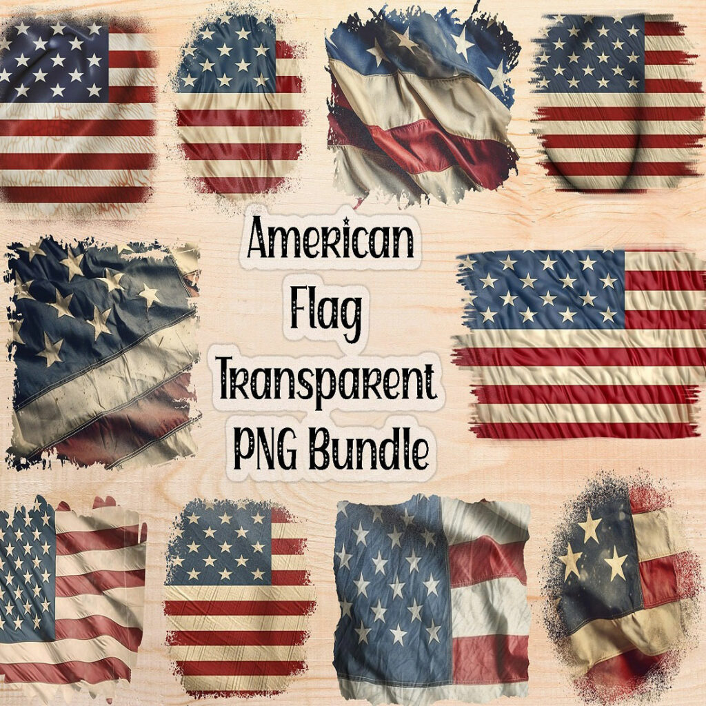 American Flag Sublimation PNG Bundle - MasterBundles