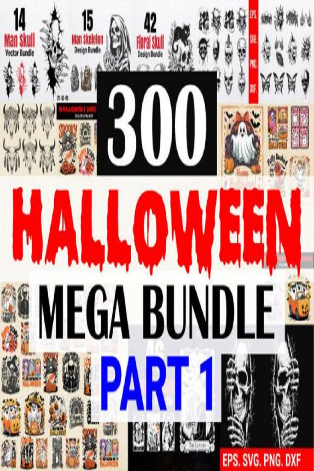 FREE 300 Halloween Mega Bundle,Halloween Svg - MasterBundles