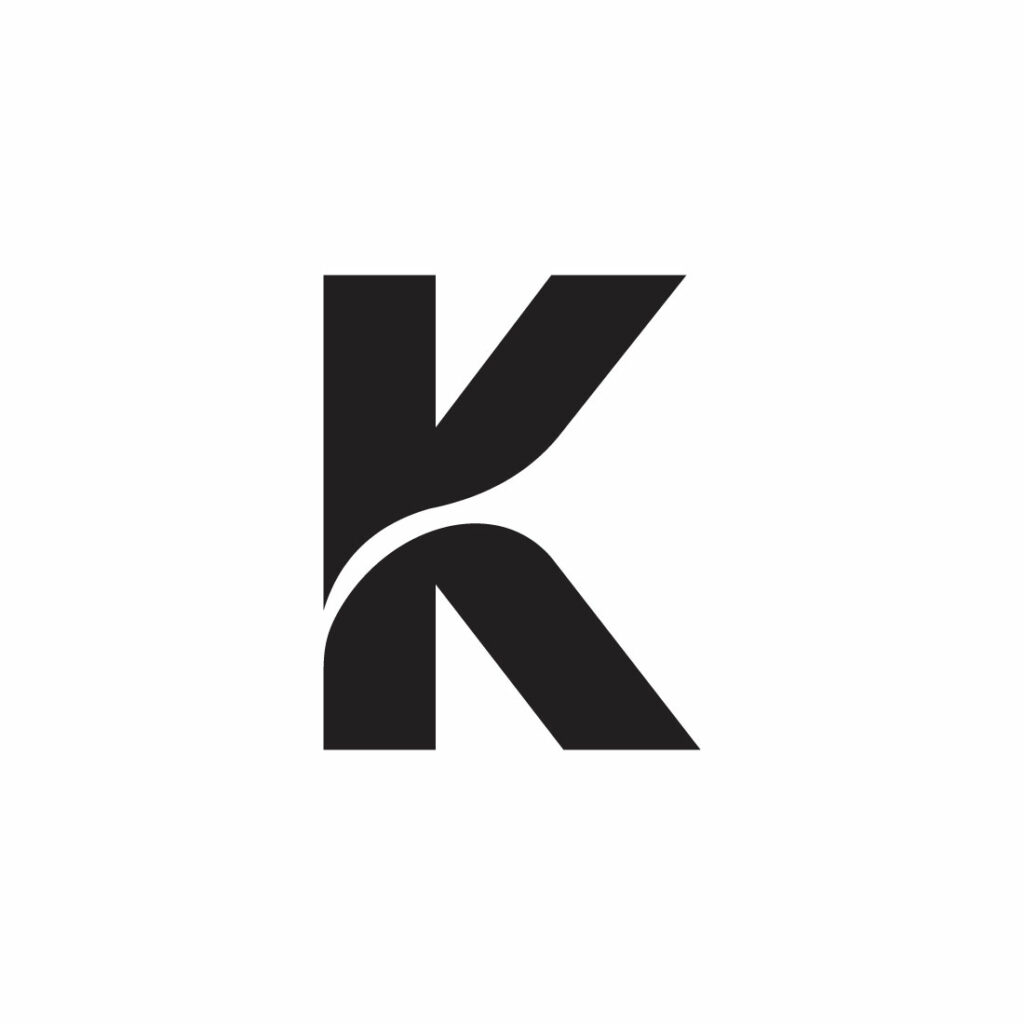 Bold Letter K Logo Icon for Modern Brand Identity - MasterBundles