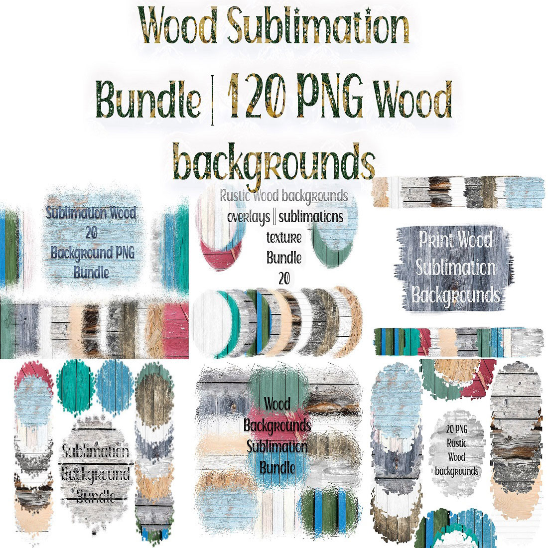 Sublimation Background Bundles Rustic Wood Backgrounds PNG - MasterBundles