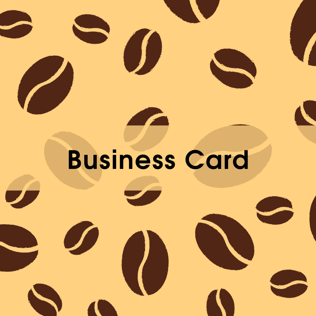 Modern Coffee Shop Business Card Template | Minimalist Double-Sided ...