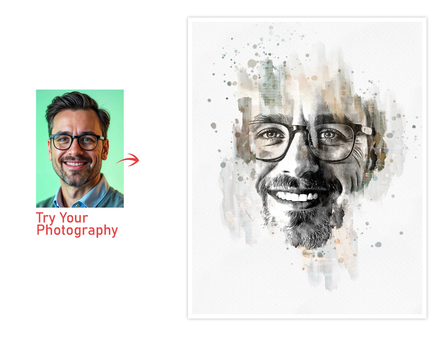 Editable Double Exposure Effect - MasterBundles