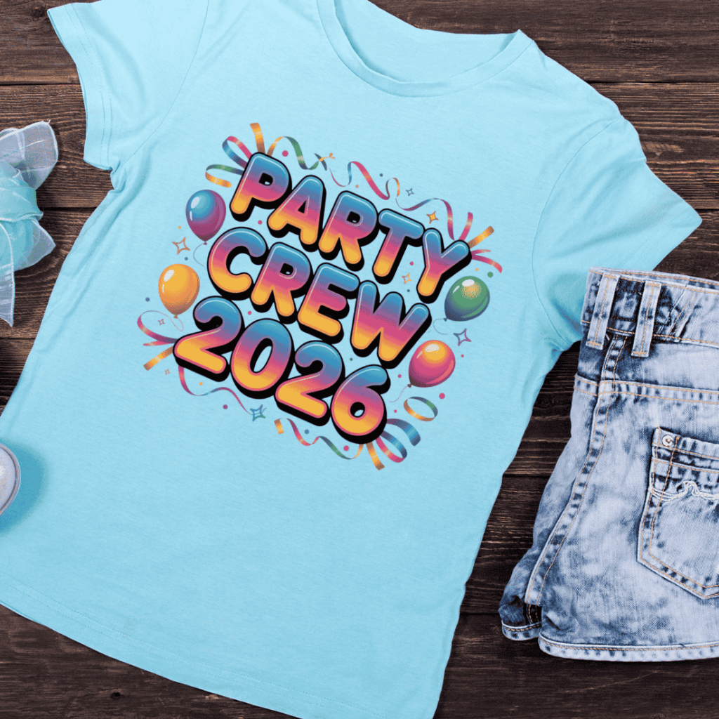 Trendy Retro 3D 2026 Typography T-Shirt Design - MasterBundles