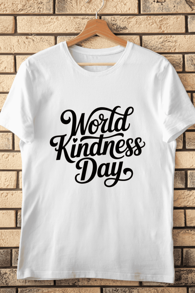 World Kindness Day Script Calligraphy T-Shirt Design - MasterBundles