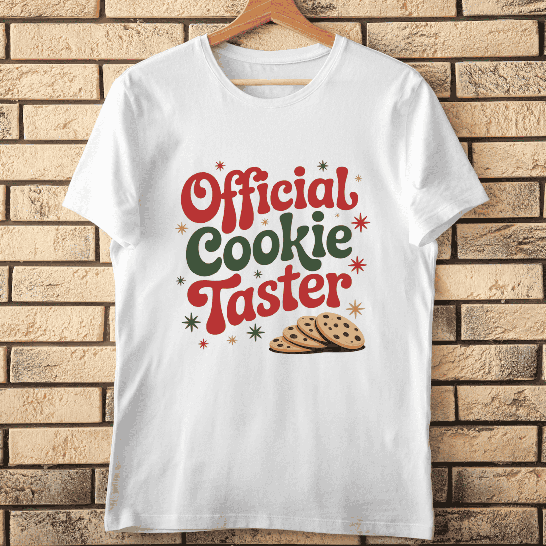 Official Cookie Taster Retro Text T-shirt Design - MasterBundles