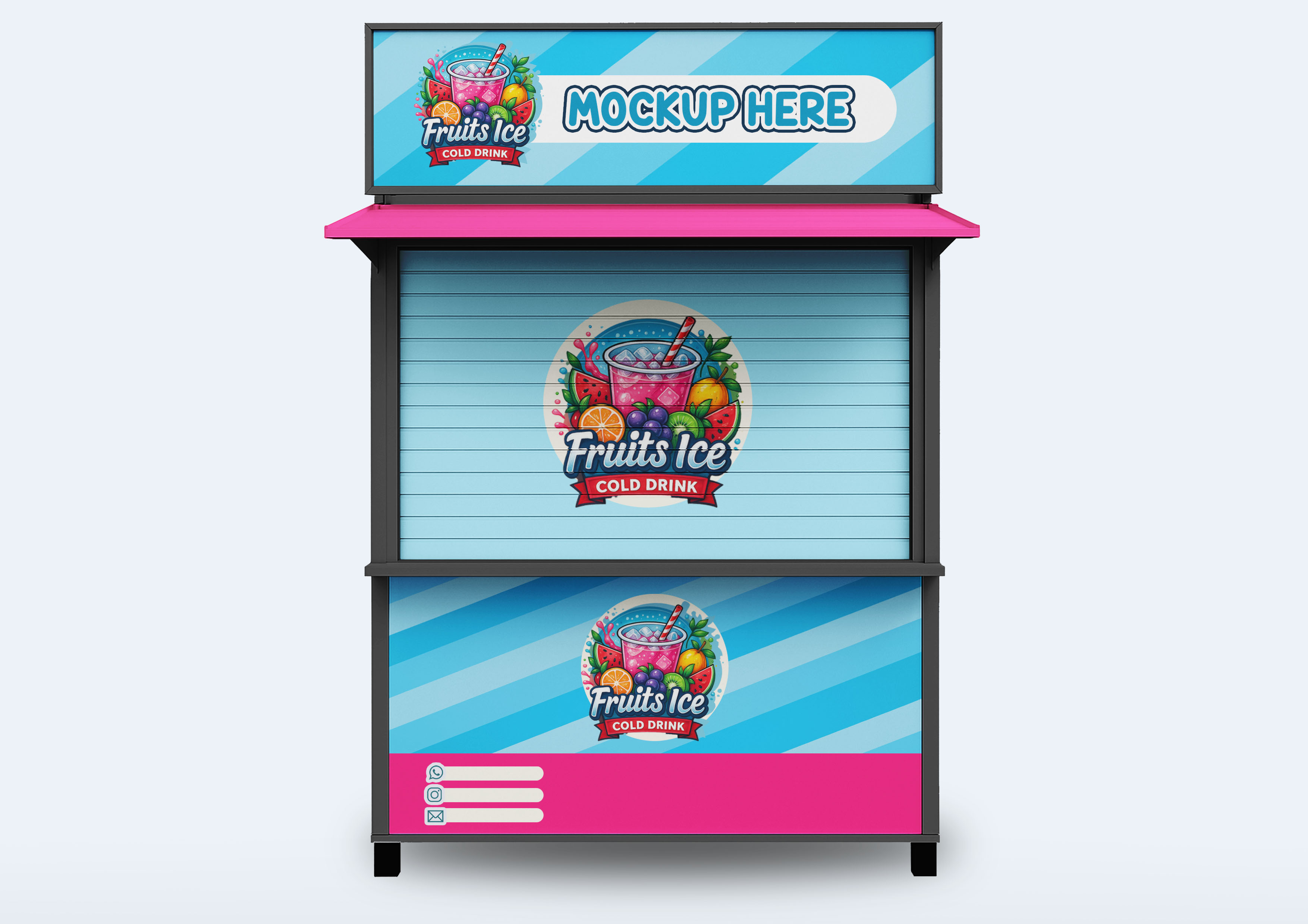 Outdoor Food Stall Mockup for Product Display - MasterBundles