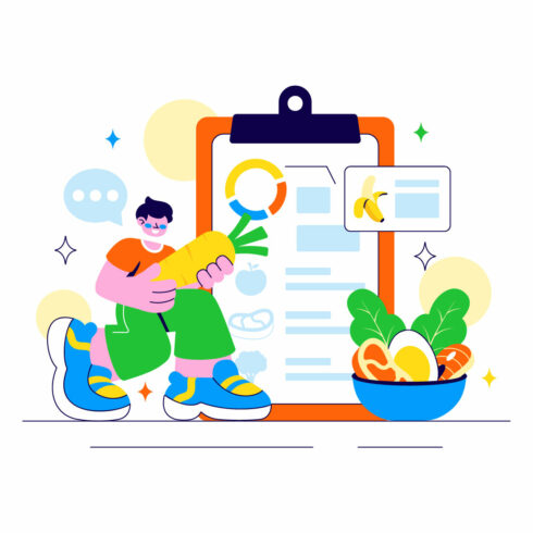 10 Personalized Nutrition Plan Illustration - MasterBundles