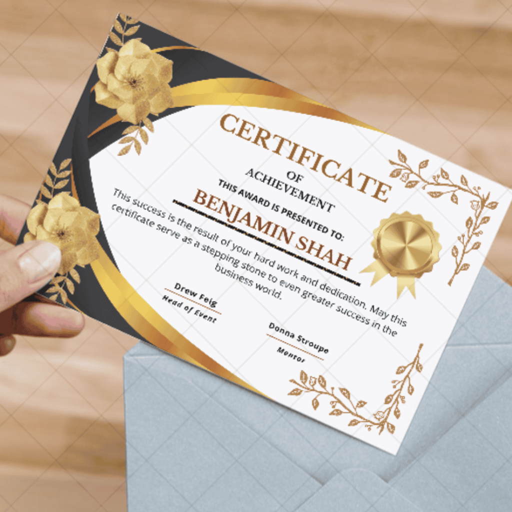 Certificate of Achievement in Corporate Leadership - MasterBundles