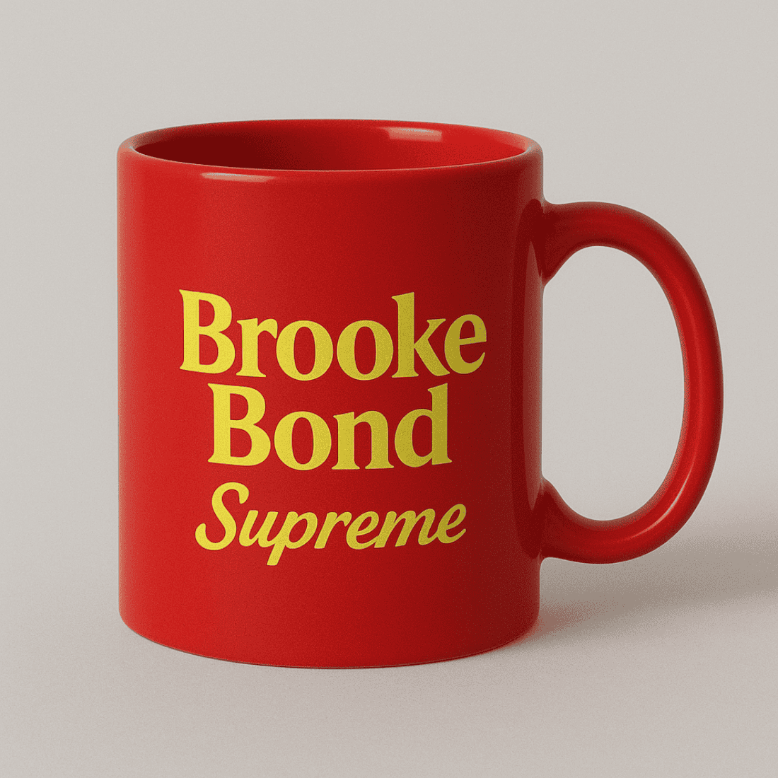 “Brooke Bond Supreme Mug Mockup – Bold Flavor, Bold Design” - MasterBundles