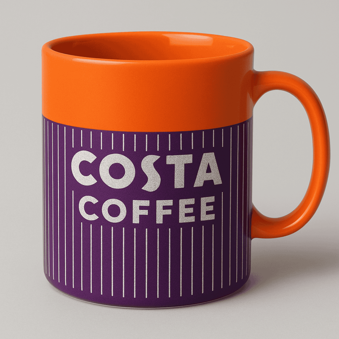 Costa Coffee Inspired Mug Mockup for Branding & Packaging Design ...