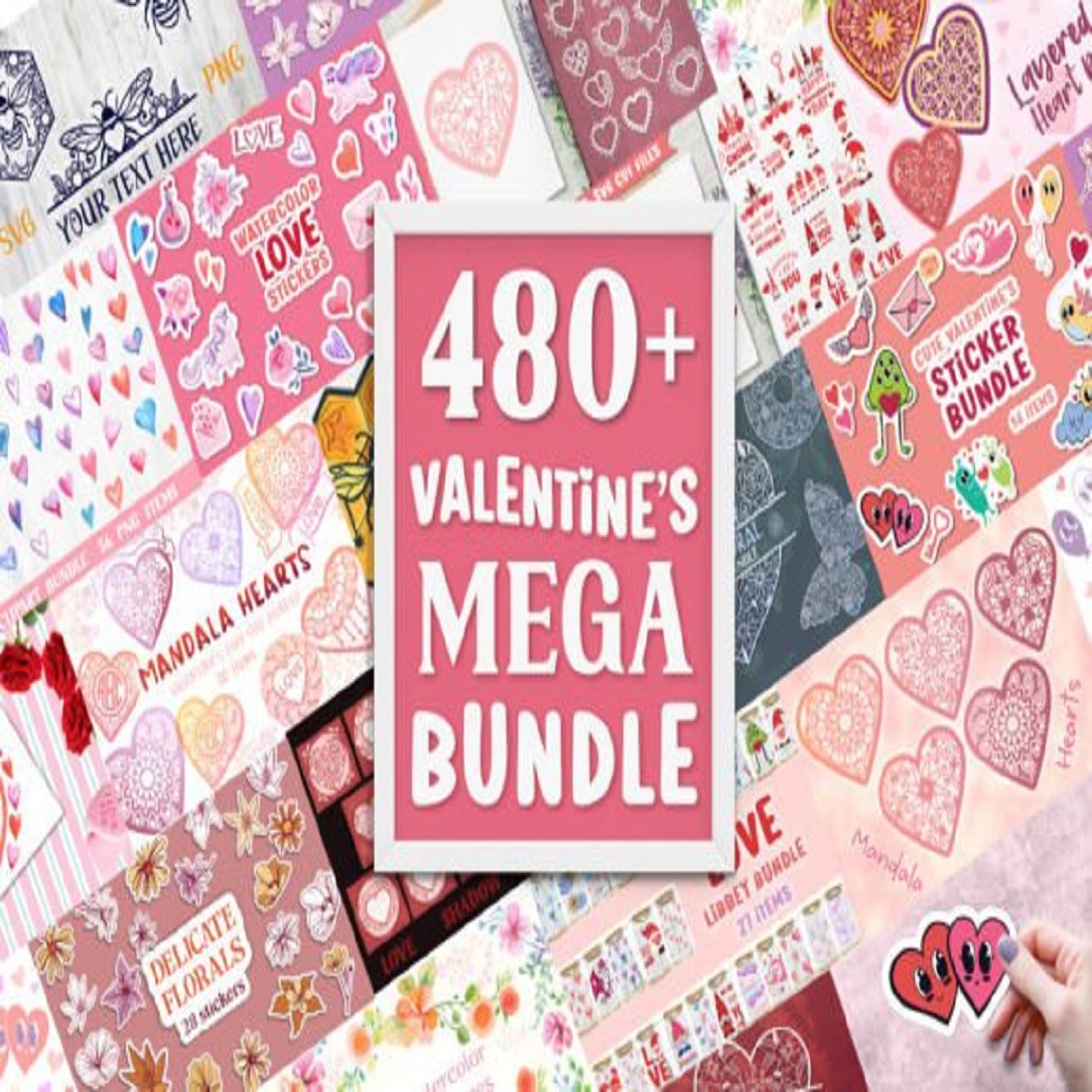Valentines Mega Bundle 470 Items - MasterBundles