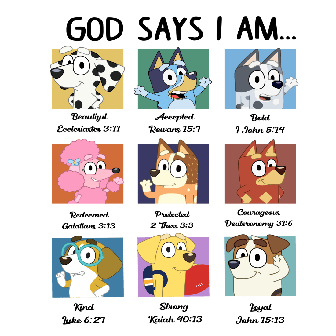 Cartoon Bluey Logo - MasterBundles