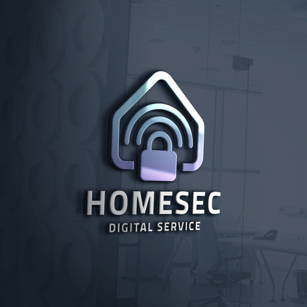 Smart Home Security Logo - MasterBundles