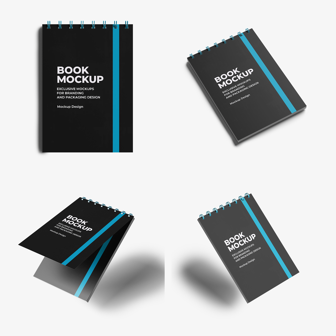 Notepad Mockup PSD Pack of 4 - MasterBundles